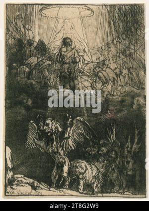 Daniels' vision of four beasts Rembrandt van Rijn 1606 - 1669 Engraving ...