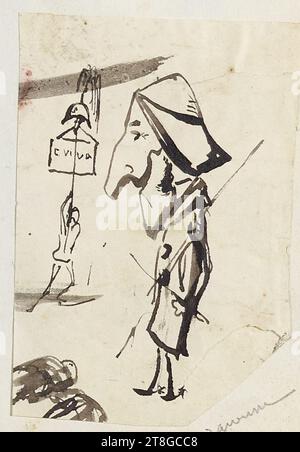 Portrait of a man in profile (Jarousse), Draftsman, Between 1840 and ...