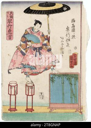 Utagawa Kunisada II - Acrobat Hayatake Torakichi from Osaka Stock Photo ...