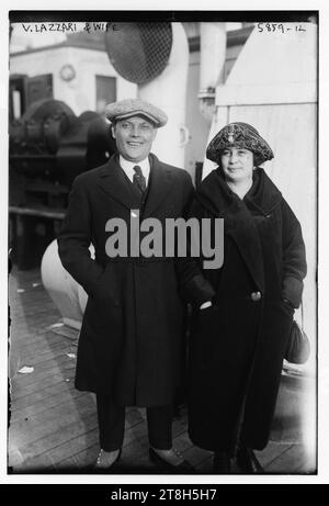 V. Lazzari and wife Stock Photo - Alamy
