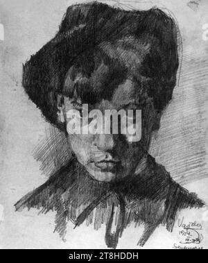 Vajda Self-portrait with Hat 1924 Stock Photo - Alamy