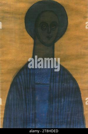 Vajda Self-portrait with Icon 1936 Stock Photo - Alamy