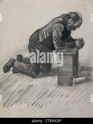 'Old Man Praying', drawing by Vincent van Gogh Stock Photo - Alamy