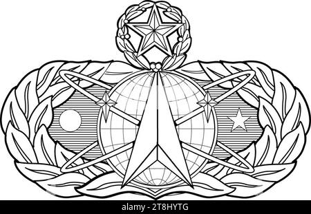 USAF - Occupational Badge - Master Space and Missile Stock Photo - Alamy