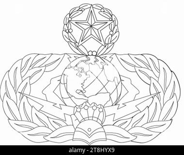 USAF - Occupational Badge - Master Space and Missile Stock Photo - Alamy