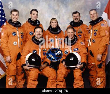 STS-90 Mission Specialist Dafydd (Dave) Williams with the Canadian ...
