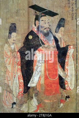 China: Emperor Wu of Northern Zhou (543–578). Handscroll painting from ...