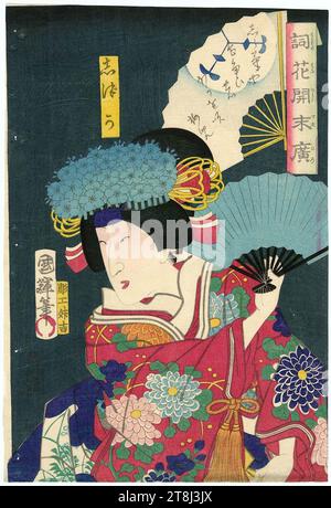 Utagawa Kuniteru II - Actor Iwai Shijaku II as Shizuka Stock Photo - Alamy