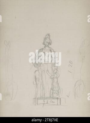 Sketch of a monument, sketchbook Swoboda Emerich Alexius; 54 paginated ...