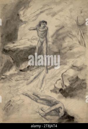 Cecil van Haanen Cain and Abel. Pencil, chalk Stock Photo - Alamy