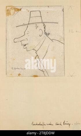 Carl Leopold Hollitzer Landscape painter Karl Prinz. Pencil Stock Photo ...