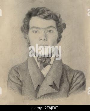 Michael Neder Portrait of the painter Thomas Ender. Black chalk Stock ...