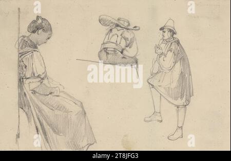 Traditional costume studies, Thomas Ender, Vienna 1793 - 1875 Vienna ...