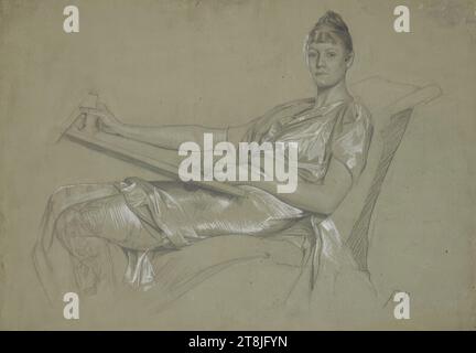 Franz von Matsch Study for the "allegory of architecture". Pencil ...