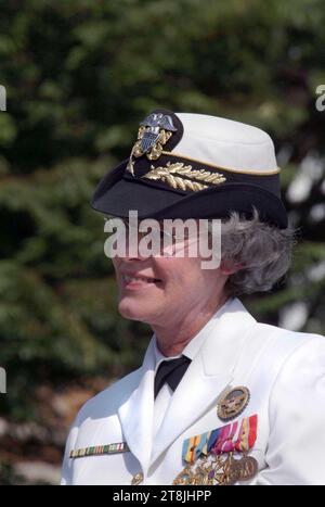 VAdm Patricia Tracey retiring Stock Photo - Alamy