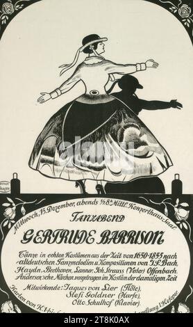 Arthur Paunzen Dance evening Gertrude Barrison; Concert hall hall ...