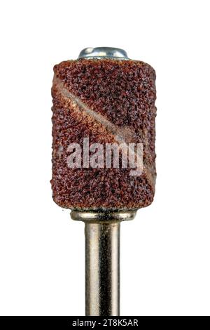 Grinding tip of a power tool. Isolated object in white background Stock ...
