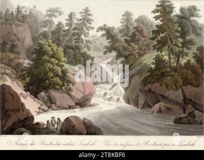 Ferdinand Runk Rindbach. Etching, colored around 1810 Stock Photo - Alamy