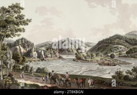 Ferdinand Runk Donaustrudel. Etching, colored around 1810 Stock Photo ...