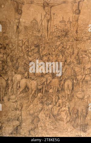 Van Eyck Drawing Crucifixion Stock Photo - Alamy