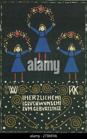 Rudolf Kalvach Postcard No. 27 of the Wiener Werkstätte ...
