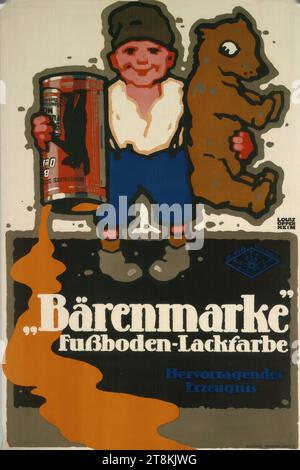 Louis Oppenheim Bear brand "floor lacquer color; Vienna. Color around ...