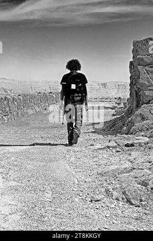 Security guard. Masada Fortress. Israel Stock Photo - Alamy