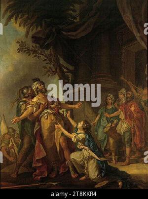 'Le Voeu de Jephté' by Van Loo depicts the biblical story of Jephthah's ...