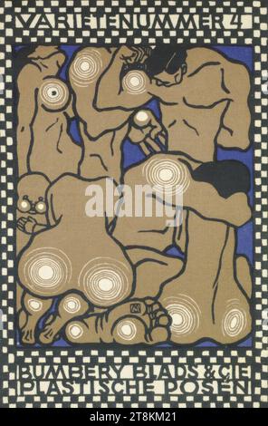 Postcard No. 82 from the Wiener Werkstätte: Variety number 4 - Bumbery ...