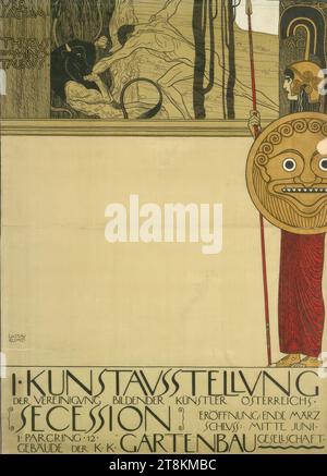 Gustav Klimt - Poster for the First Art Exhibition of the Secession Art ...
