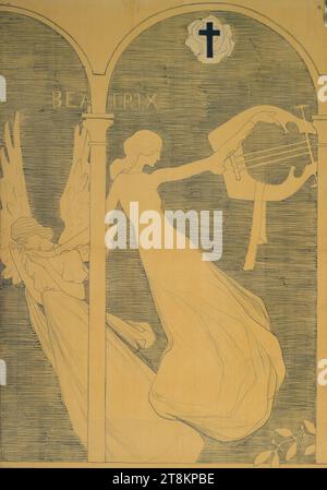 Edmond Aman-Jean Beatrix (poster for the second exhibition of the Salon ...