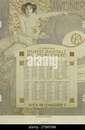 J. WEINER; LITHOGRAPHIC ART INSTALLATION, BOOK PRINTING; VIENNA; 1903 ...