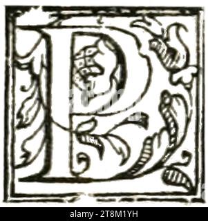 Vasari Le vite, 1568 B, v. 1, capolettera S p (97 Stock Photo - Alamy