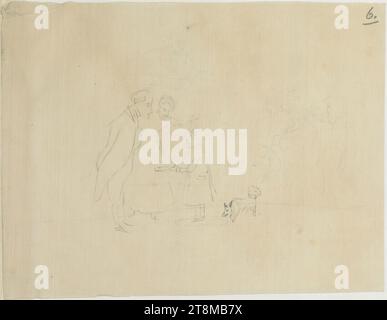 Josef Danhauser Caricature. Pencil around 1844 Stock Photo - Alamy