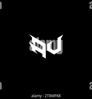AV Premium emblem logo initial esport and gaming design concept Stock ...