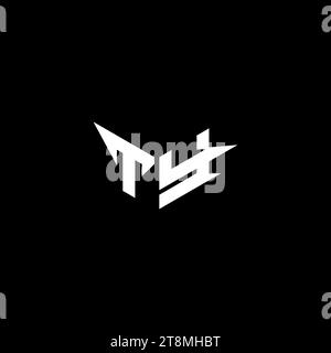 TY Premium emblem logo initial esport and gaming design concept Stock ...