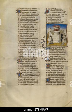 Venus Lights the Tower on Fire while Danger, Fear, and Shame Flee Stock ...