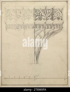 Joseph Fischer Frontal view of the organ foot with the bust of Anton ...