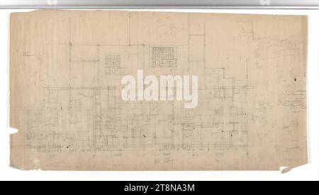 Settlement houses, Vienna, floor plan and staircase detail, 1921 ...
