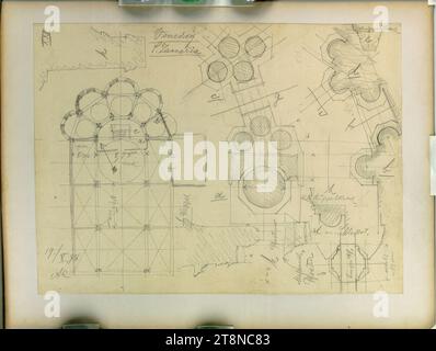 Architectural survey, Venice, S. Zaccaria, choir view, perspective ...