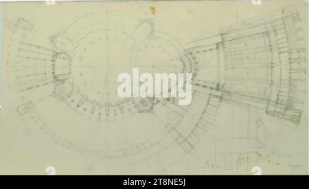 Alfred Castelliz Dornach, Goetheanum, dome building, longitudinal ...