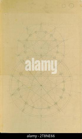 Alfred Castelliz Dornach, Goetheanum, sketch on the floor plan concept ...
