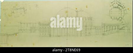 Dornach, Goetheanum, dome building, variant II, elevation, Alfred ...