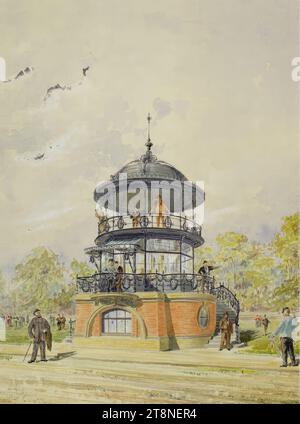 Vienna, Krieau, trotting club, judges' box, 1897, Anton Drexler (Vienna ...