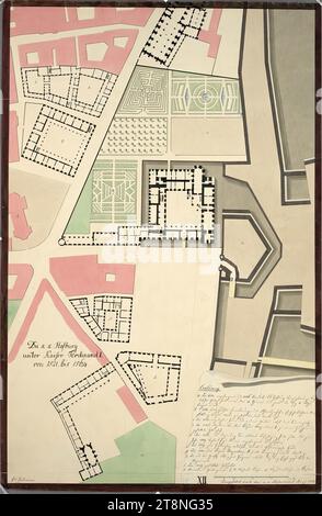 Vienna I, Hofburg, Aman reconstruction, preliminary drawing for the ...