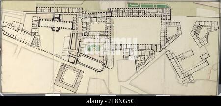 Vienna I, Hofburg, overall plan, mezzanine, floor plan, with subsequent ...