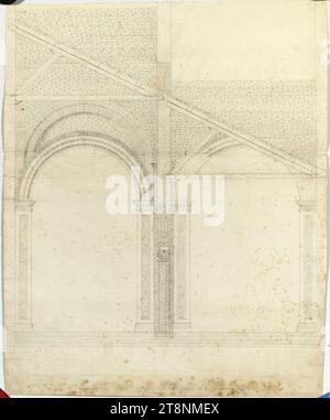Architectural Drawing Cross section through double storey residential ...
