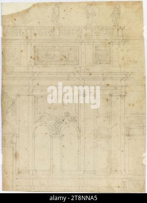 Rome, Palazzo Barberini, garden facade, central avant-corps, 1631 ...