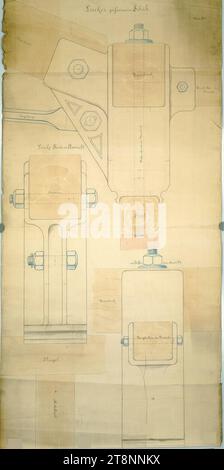 Vienna II, Freudenau, grandstand, construction detail, Carl von ...