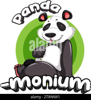 A funny and clever cartoon illustration featuring pandemonium with ...